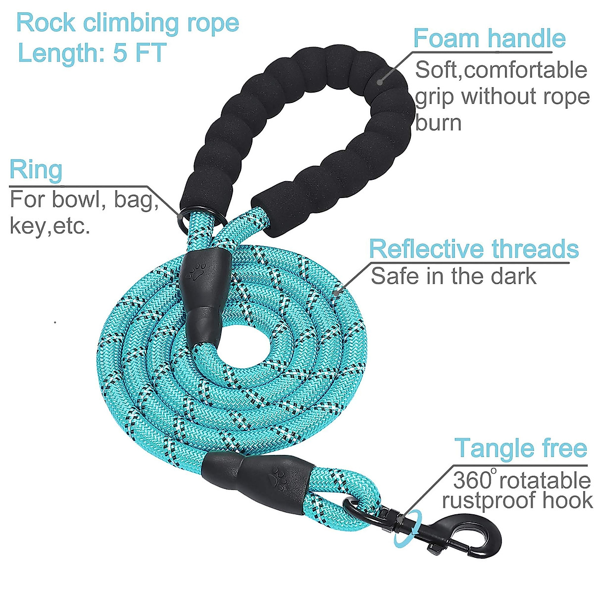 haapaw 2 Packs Martingale Dog Collar with Quick Release Buckle Reflective Dog Training Collars for Small Medium Large Dogs