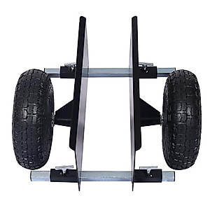 Qzntinrt Heavy Duty Panel Dolly with 600lb City and 10in. Pneumatic Wheels
