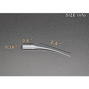 Glue Tips Compatible for CA, 200Pcs Precision Extender for Nozzle Bottle Glue, Glue Applicator Tips for Hobby, Craft, Model and Small Part