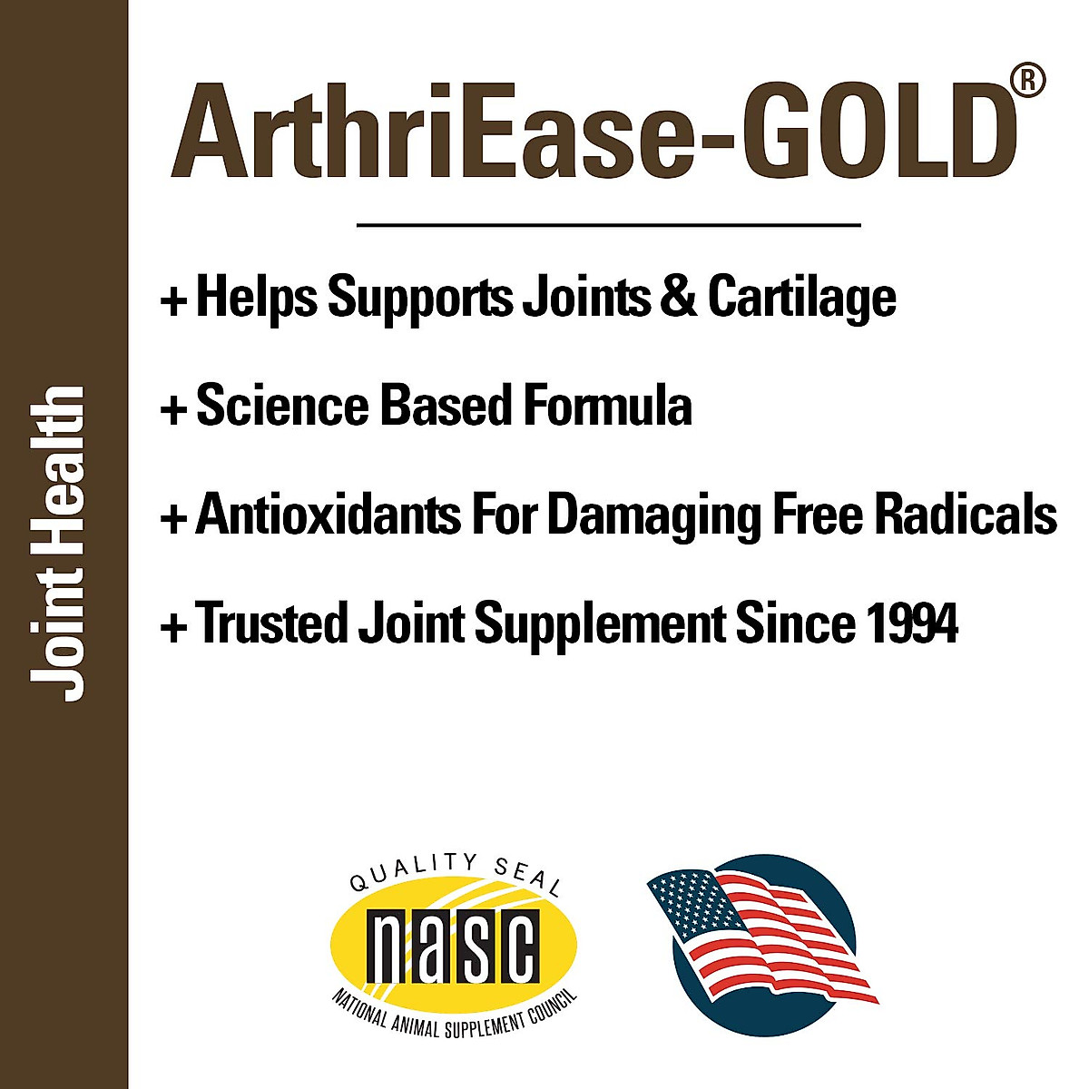 Vet Classics ArthriEase-Gold Joint Support for Horses - Powder Health Supplement for Horses – Alleviates Aches and Discomfort – For Flexibility, Healthy Joint Function – Antioxidants 2 lb. 4 Oz.Powder