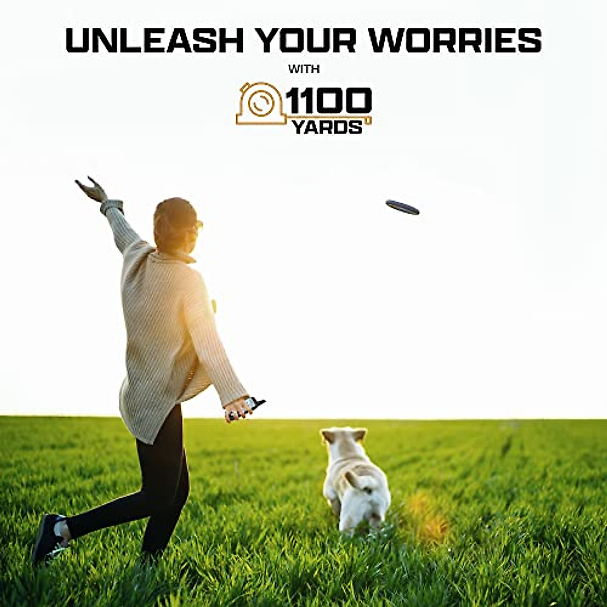 INVIROX Shock Collar for Large Dog [2023 Edition] 123 Levels Dog Training Collar with Remote 1100yd Range, Dog Shock Collar for Medium Dogs 100% Waterproof & Rechargeable Training Collar for Dogs