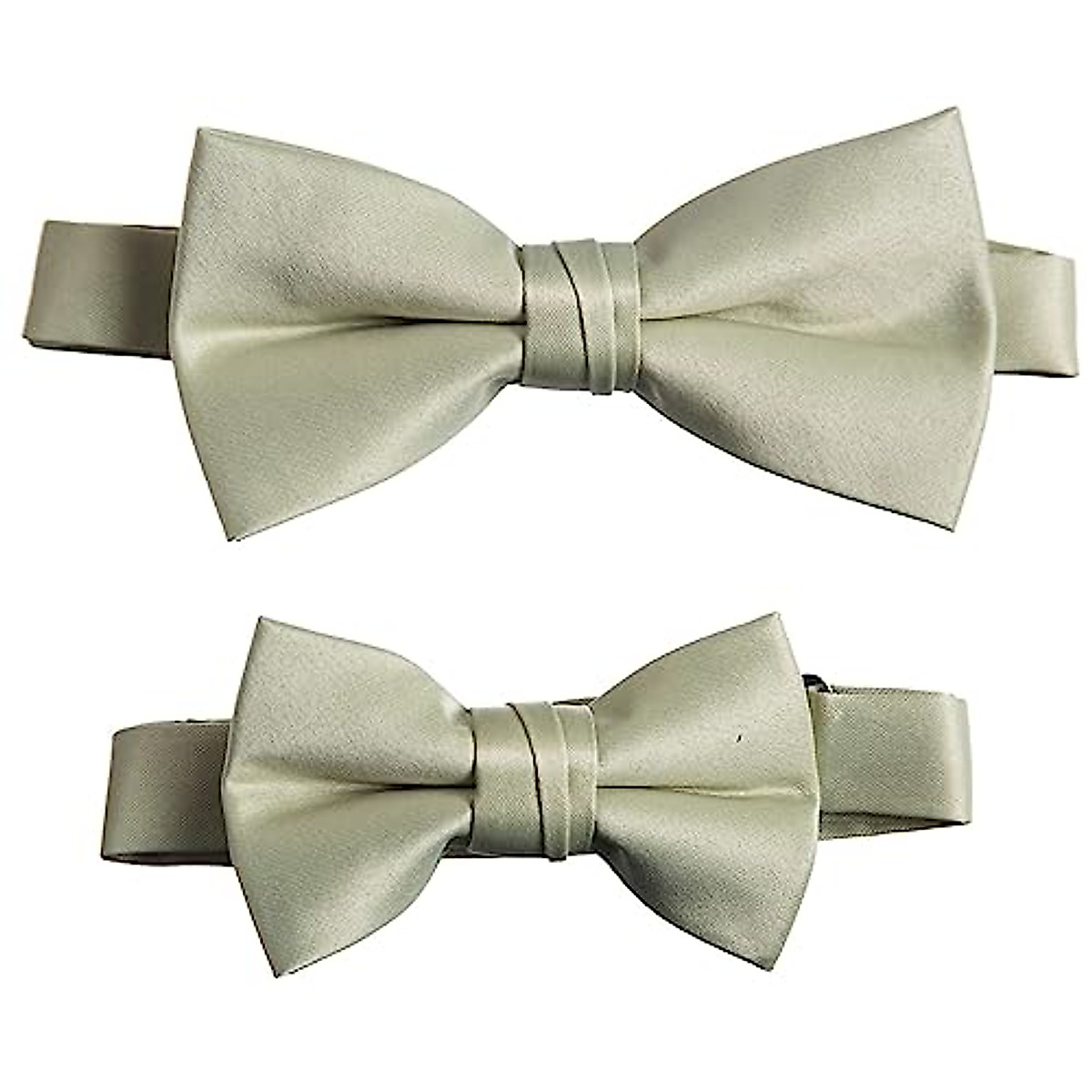 Tuxgear Mens Bow Tie and Adjustable Stretch Suspender Sets, Light Sage, 48" Mens (Light Sage, 48" Mens)