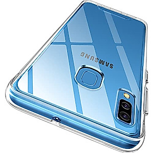 Rayboen Case for Samsung Galaxy A20 A30, Crystal Clear Non-Slip Anti-Yellowing Shockproof Protective Cover, Hard Plastic Back & Soft TPU Frame Thin Phone Case for Samsung Galaxy A20 A30 6.4 inch