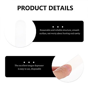 25pcs Spatula Professional Dental Depressors Plastic Stick Plastic Dental Practical