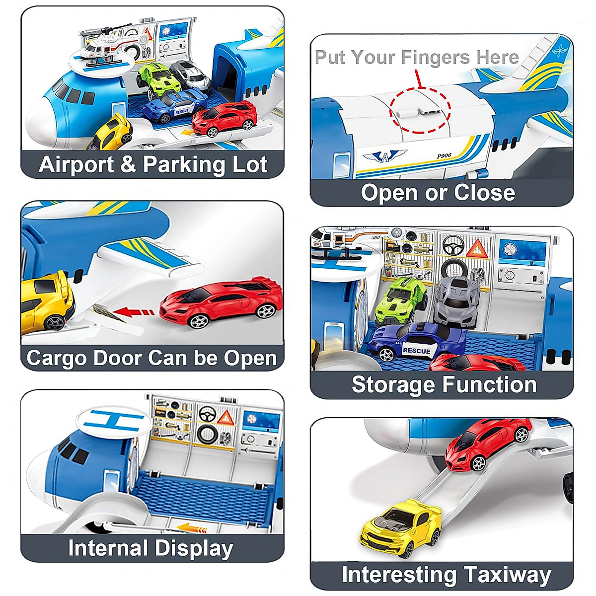 GUDEHOLO Airplane Toy, Airplane Toys for 3 Years Old, Toy Airplane for Boys Age 4-7, Airplane Toys for Toddlers, Toys for 2 3 4 5 Years Old, Aeroplane Toy, Plane Toys for Birthday