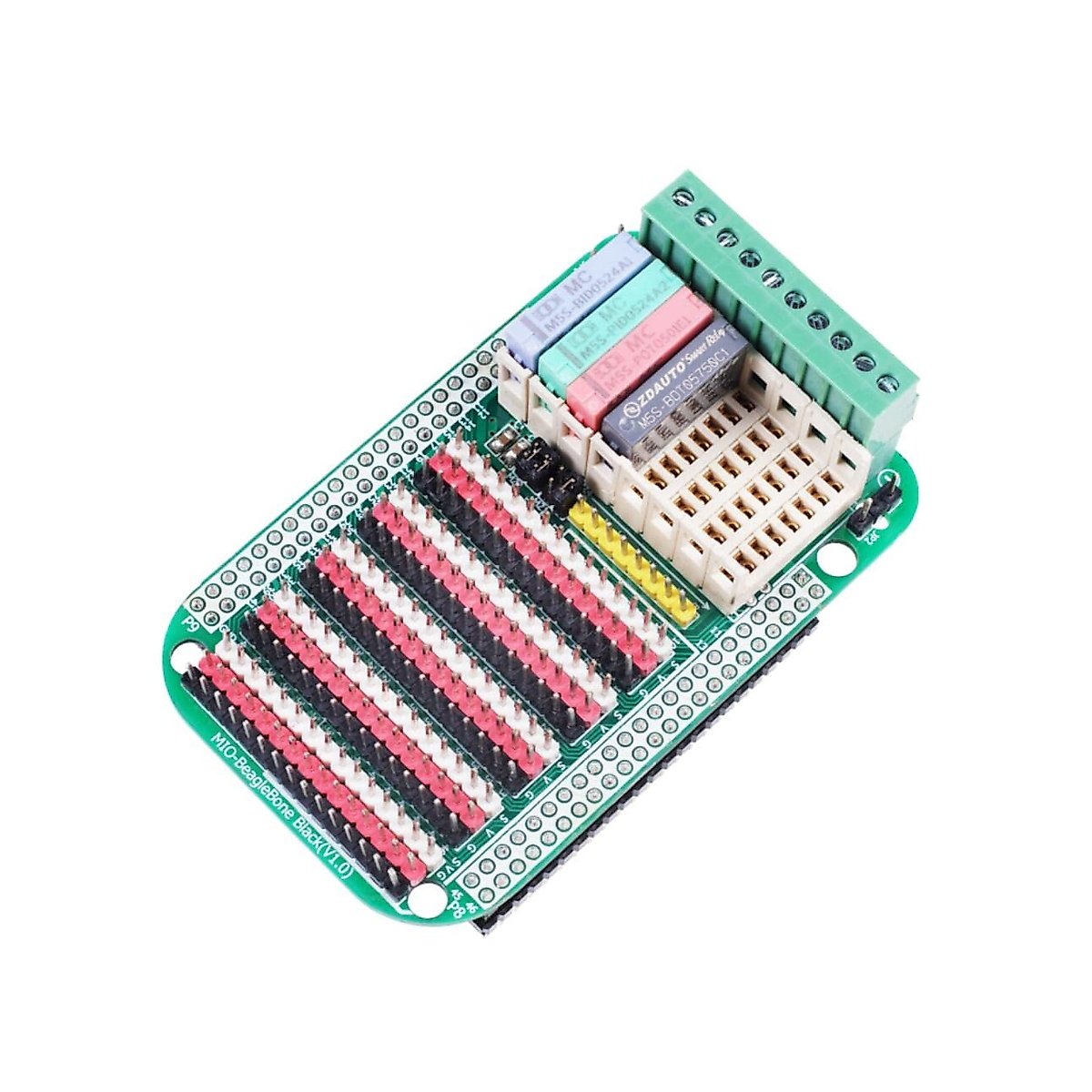 NGW-1set Starter-Kit with Expansion Board Compatible with BeagleBone Black Development Board, 4 M5S I/O modules and PLC