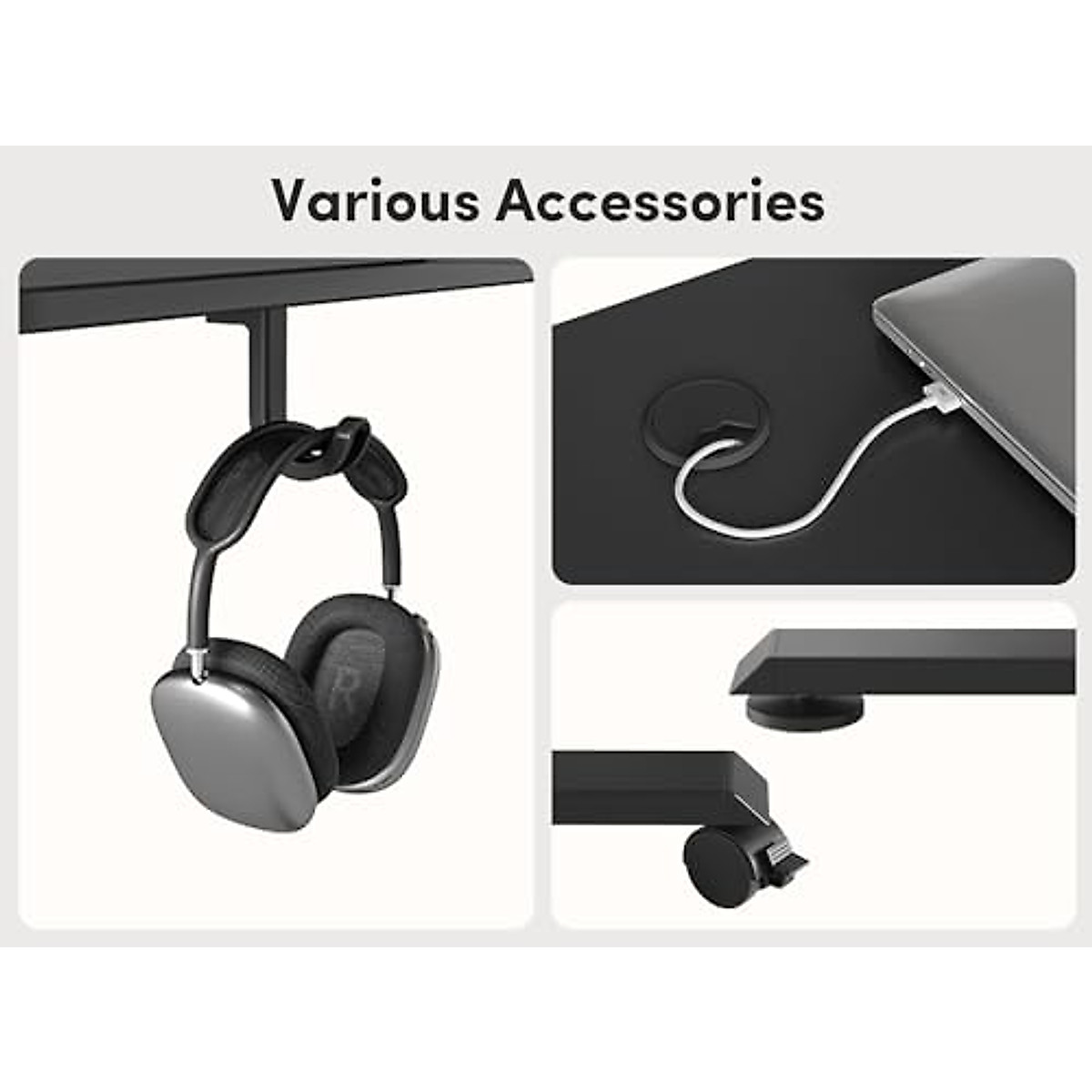 FEZIBO Electric Standing Desk, 48 x 24 Inches Height Adjustable Stand up Desk, Sit Stand Home Office Desk, Computer Desk, White