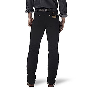 Wrangler Men's 0936 Cowboy Cut Slim Fit Jean, Shadow Black, 34W x 32L