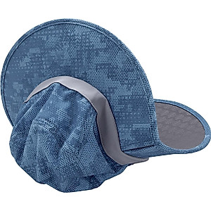 Coolibar UPF 50+ Men's Women's Fore Golf Hat - Sun Protective (Medium/Large- Blue Digital Camo)