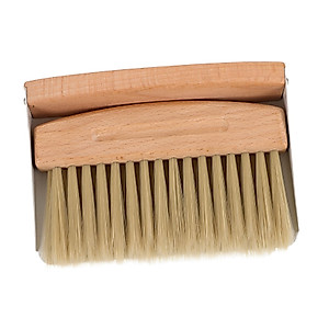 Amosfun 1 Set Small Broom Dustpan Car Desk Miniature Painting Brushes Car Cleaner Handheld Mini Broom Cleaning Tool for Desk Child Desk Cleaning Supplies Small Table Broom Nylon White