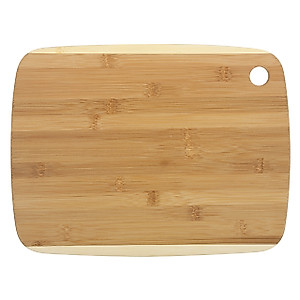 Core Bamboo Classic 2-Tone Cutting Board Combo Pack, Medium/Large