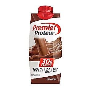 Premier Protein Shake, Chocolate, 30g Protein, 1g Sugar, 24 Vitamins & Minerals, Nutrients to Support Immune Health, 4 Count, 44 Fl Oz