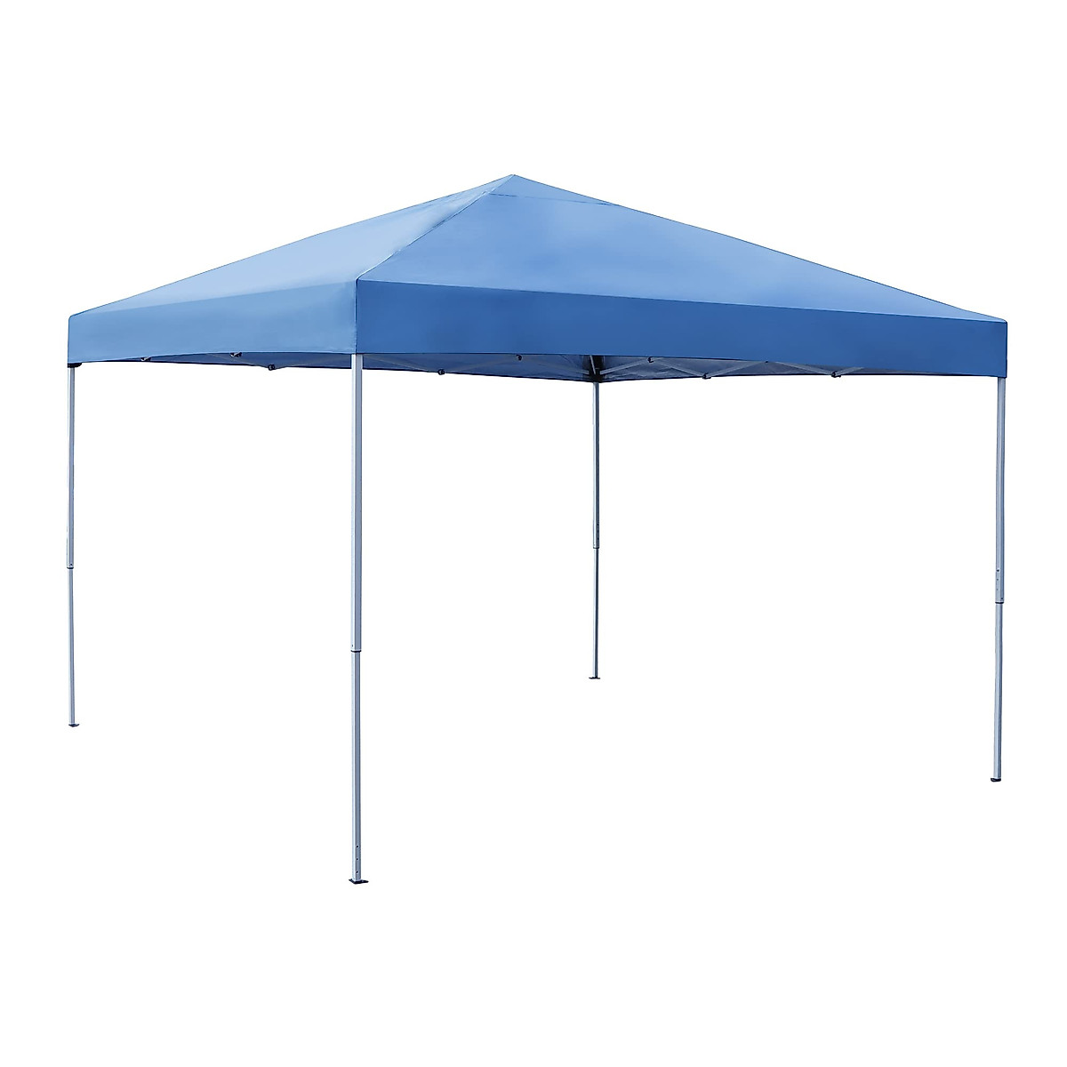 F2C Foldable Adjustable 10x10 FT Pop Up Canopy Tent, Outdoor Waterproof Sun Protection Shelter with Wheeled Carry Bag for Camping Picnic Wedding Party, Blue