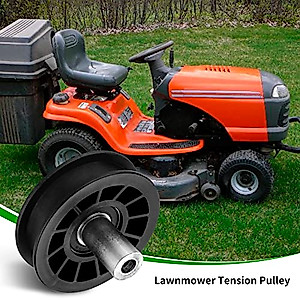 Idler Pulley 179114 532179114 Replacement for Craftsman Mower - Flat Idler Pulley Compatible with Craftsman LT1000, Hu sqvarna Po ulan Pro AYP Riding Mower, Replace 12644 280-934