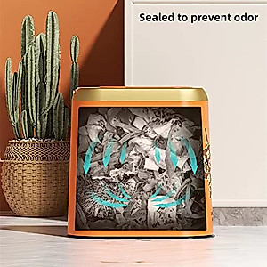 ENFILY Automatic Infrared Motion Sensor Trash Can with Lid, 3.2 Gallon/12 L Smart Electric Touchless Handsfree Kick Garbage Bin, USB Rechargeable Waste Container with 75 Counts (5 Rolls) Trash Bag