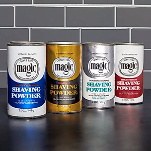 Soft Sheen Carson Magic Regular Strength Shaving Powder Blue 5Oz/142G by Magic