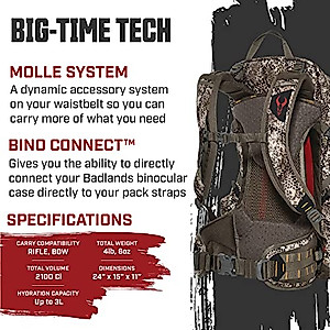 Badlands Diablo VT Hunting Backpack, Approach