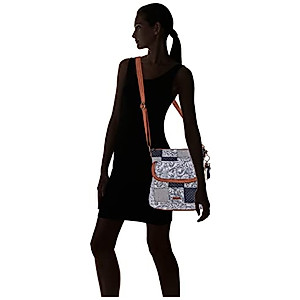 Sakroots Women's Flap Crossbody, Navy Spirit Desert Patch