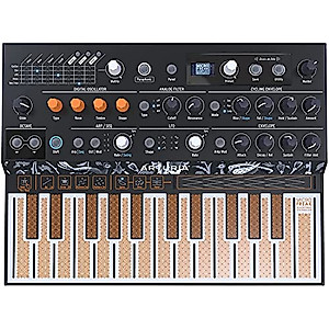 Arturia MICROFREAK Synthesizer Keyboard BUNDLE with Arturia Gooseneck Mic, 6ft Pig Hog MIDI Cable, Power Adapter, 2X MIDI Adapters & Polishing Cloth - Analog Synth, Synthesizer & Workstation Keyboards