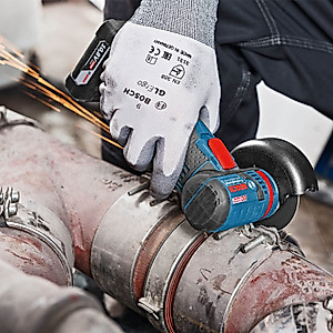 Bosch Professional 12V System GWS 12V-76 cordless angle grinder (three cutting discs, disc diameter: 76 mm, excluding batteries and charger, in carton)