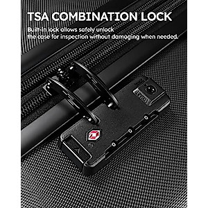 Luggage Expandable Suitcases With Wheels, Hardside Lightweight Carry-on Luggage 20 inch