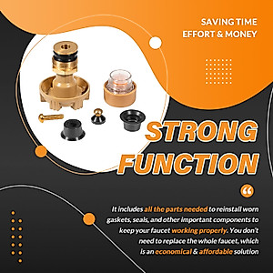 usvehj RK-17MH Repair Kit Metal Handle Replacement for Woodford Model 17 Outdoor Faucet - Frost-Proof Design (12Pcs)