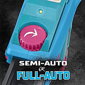 NERF Pro Gelfire X MrBeast Full Auto Blaster & 20,000 Gelfire Rounds, 300 Round Hopper, Rechargeable Battery, Eyewear, Ages 14 & Up