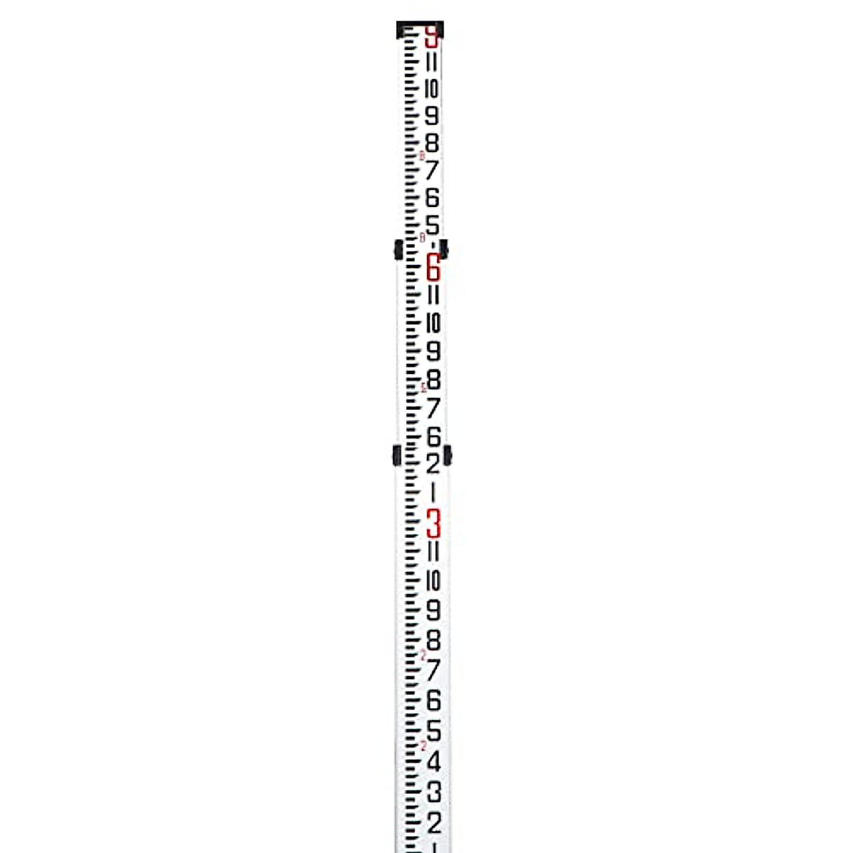 KEZERS 9 FT Dual Sided Aluminum Grade Rod - 8ths, 3 Section Telescopic Rod with Carrying Case