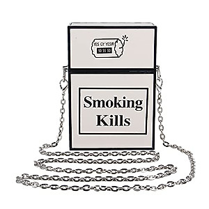 KUANG! Women Case Shape Shoulder Bag Pu Leather Storage Holder Mini Purse Chains Box Clutch Evening HandBags