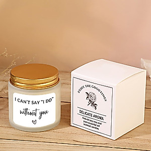 Vellsenne Bridesmaid Proposal Gifts - Lavender Soy Wax Candle - Maid of Honor Proposal Gifts - Will You be My Bridesmaid Gifts for Friends Girls Women Matron of Honor Gifts 4oz