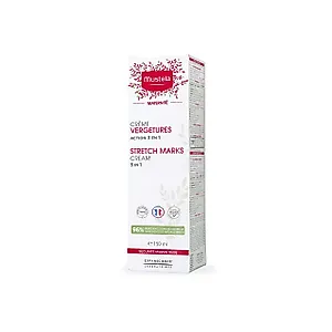 Mustela Maternity Stretch Marks Cream for Pregnancy - Natural Skincare Massage Moisturizer with Natural Avocado, Maracuja & Shea Butter - Lightly Fragranced - 5.07 fl. oz