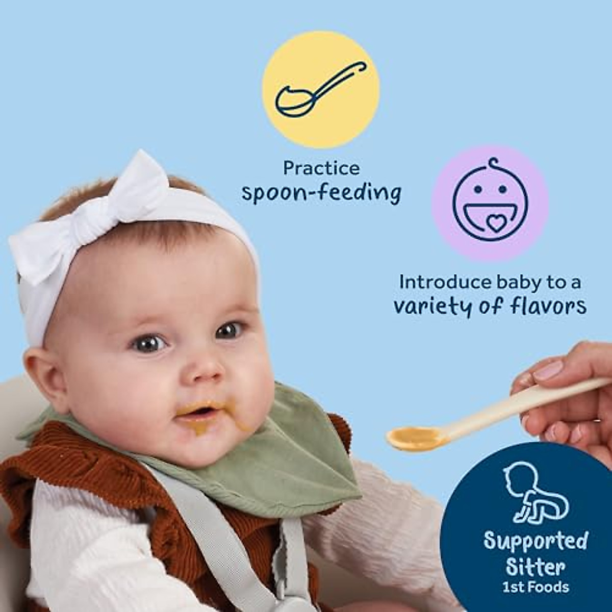 Gerber 1st Foods Baby Food, Apple Puree, Natural & Non-GMO, 2 Ounce Tubs, 2-Pack (Pack of 8)