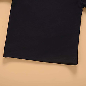 Mubineo Toddler Baby Girl Basic Plain Turtleneck Long Sleeve Cotton T Shirts Tee Tops (Black, 2T)