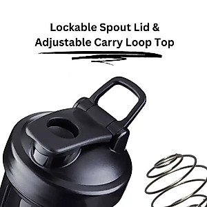 Shaker Bottle 28oz for Gym, Protein Shaker Bottle with Blender Bottle Whisking Ball