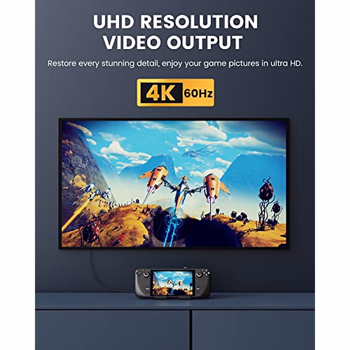 Moko 180 Degree U Shape USB-C Male to USB-C Female Adapter 2 Pack, With PD 100W/10 Gbps, USB-C 180 Extender for Steam Deck/Switch/Laptop/Tablet/Phone