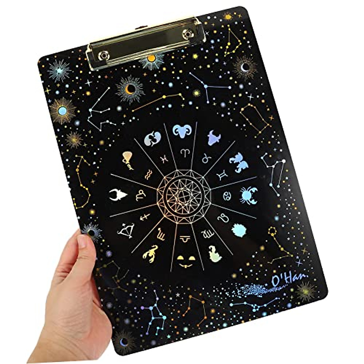 STOBOK 4pcs Teacher A Folder Board Size Portable Profile Clipboard Pattern Holder for Clip Folders Document Practical Low Letter Clipboards Conference Office Writing Exam Paper