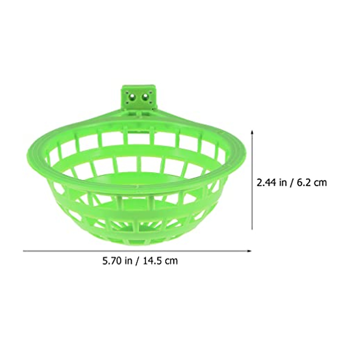 6pcs Plastic Canary Nest-Bird Nest Plastic Hollow Hanging Cage Eggs Hatching Tool Pan Finch Parrot Canary Pigeon Nest Bowl Green