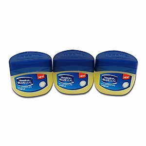 Vaseline Petroleum Jelly Travel Size Pure BlueSeal Original 1.7oz (50ml) (3 Pack)