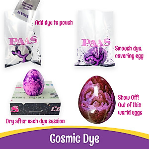 PAAS Easter Egg Decorating Bundle, Includes 1 Deluxe Kit, 1 Cosmic Egg Dying Kit, and PAAS Whiskers for Easy Egg Dying, Food Safe Dye for Family Easter Activity (3 Piece Bundle)