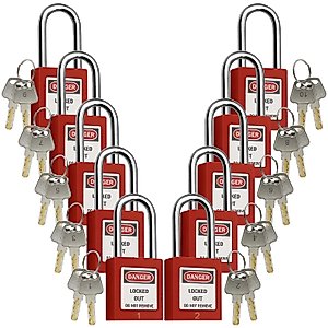 Lockout Tagout Locks, Safety Padlocks, Loto Locks Keyed Differently Lock Out Tag Out Device Plastic