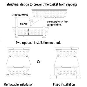 USHARP 2 Tier Clear Organizer with Dividers,Bathroom Organizer Under Sink Rack,Kitchen Pantry Medicine Cabniet Organizer Bins,Multipurpose Slide-Out Storage Container