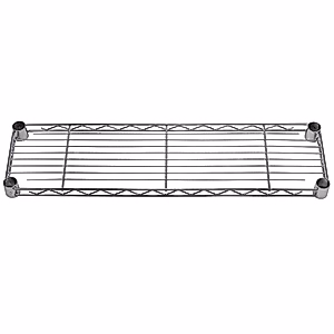 Shelving Inc. 8" d x 30" w Chrome Wire Shelving with 3 Tier Shelves, Weight Capacity 800lbs Per Shelf