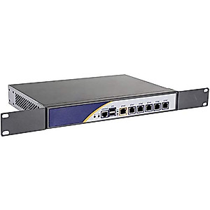 Partaker Firewall, OPNsense, VPN, Network Security Micro Appliance, Router PC, Intel Atom D525, 6 x Intel Gigabit LAN, COM, VGA, Fan, R3, 4G RAM, 64G SSD