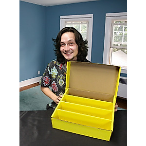 High Gloss Storage Card Box (3200ct) with Dividers for Card Games and Sports Cards