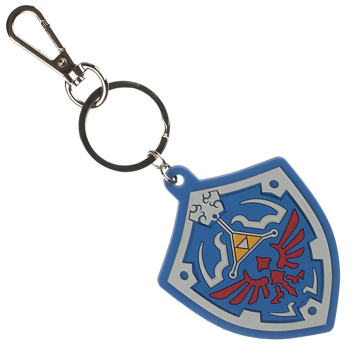 Legend of Zelda Shield Crest PVC Rubber Keychain