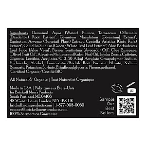 Brickell Men's Renewing Face Scrub for Men, Natural and Organic Deep Exfoliating Facial Scrub Formulated with Jojoba Beads, Coffee Extract and Pumice, 4 Ounce, Scented