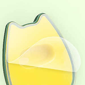 mogen886 Cute Cat Shape Wall Hooks,Plastic Creative Home Storage Utility Wall Decorations Hanger Holder for Hanging Hat Towel Backpacks Key Scarf Bags Green L