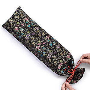 Yellow Mountain Imports Protective Sleeve for Mahjong Racks and Pushers - Floral - 26 Inches