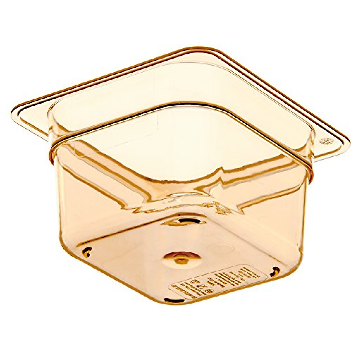 Carlisle FoodService Products 3088413 StorPlus High Heat Food Pan, 4" Deep, Sixth Size, Amber