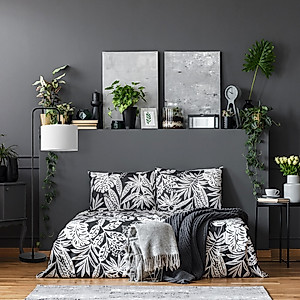 Globe Electric 67065 58" Floor Lamp, Matte Black, White Linen Shade, On/Off Socket Rotary Switch, Floor Lamp for Living Room, Floor Lamp for Bedroom, Home Improvement, Home Office Accessories